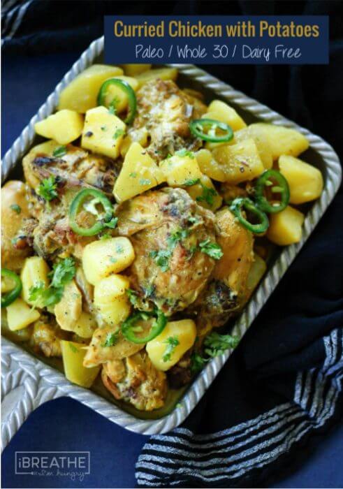 Whole 30 Curried Chicken with Potatoes - I Breathe I'm Hungry