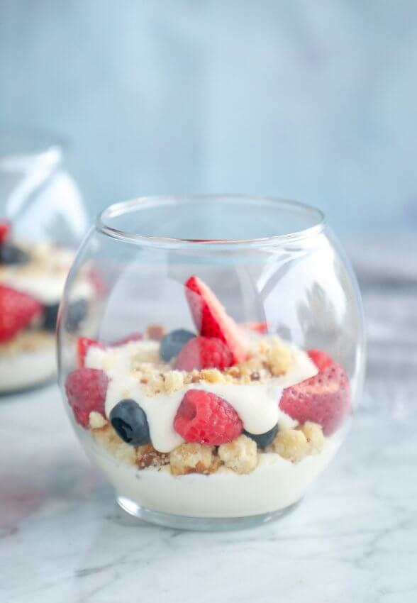 Keto No Bake Cheesecake Parfaits - I Breathe I'm Hungry