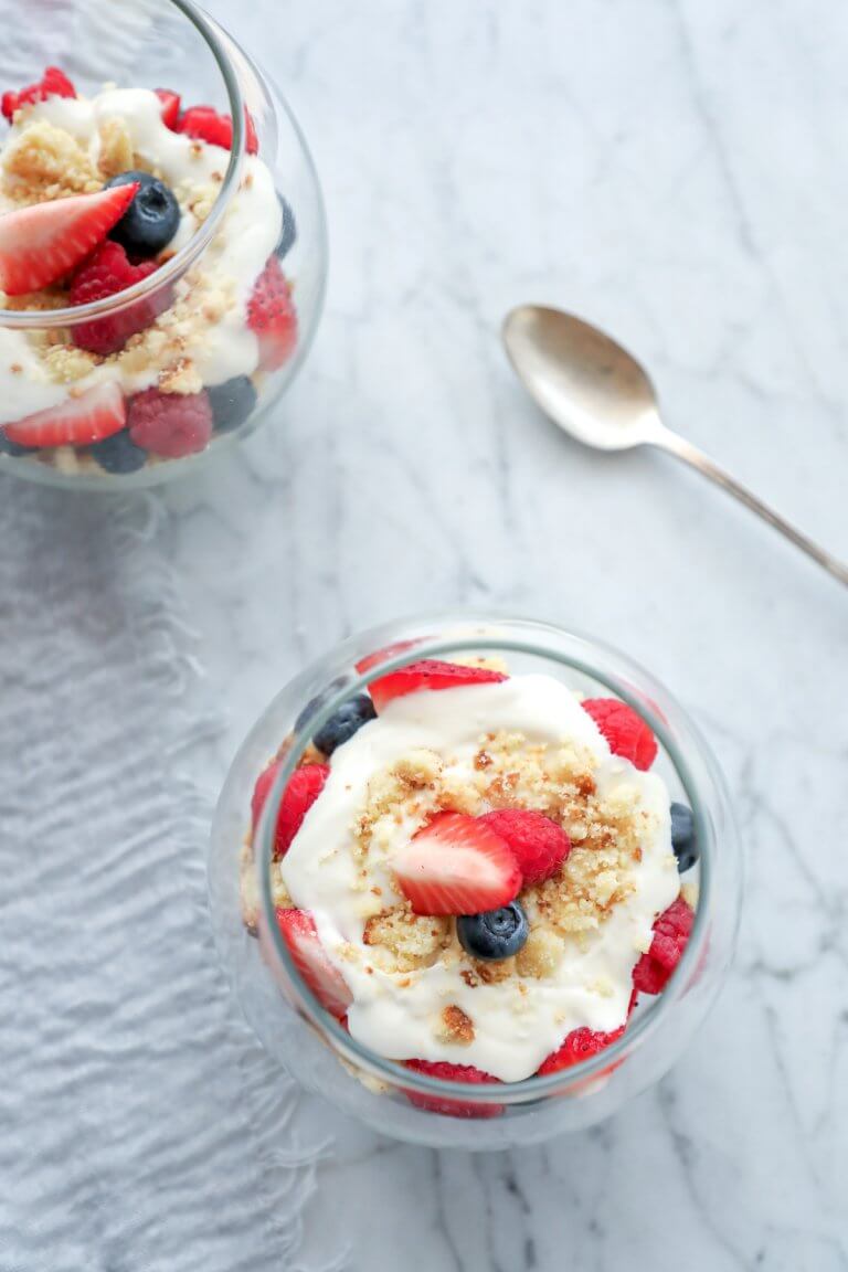 Keto No Bake Cheesecake Parfaits - I Breathe I'm Hungry
