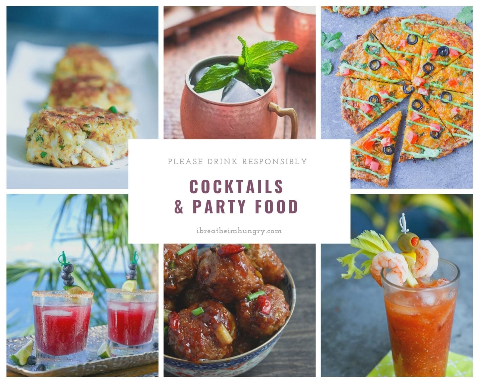 Keto Cocktails and Party Food - I Breathe I'm Hungry