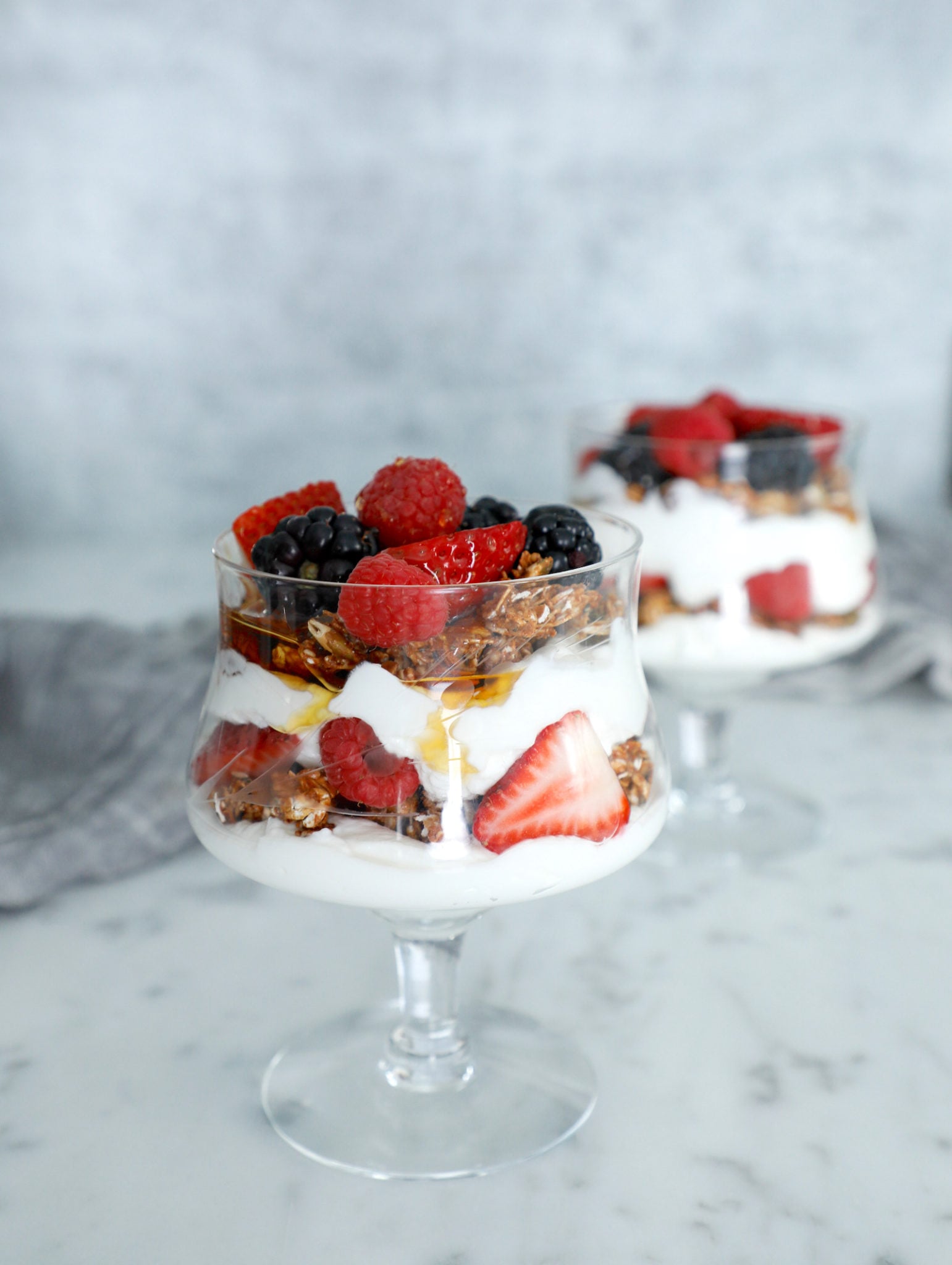 High Protein Yogurt Parfait - I Breathe I'm Hungry