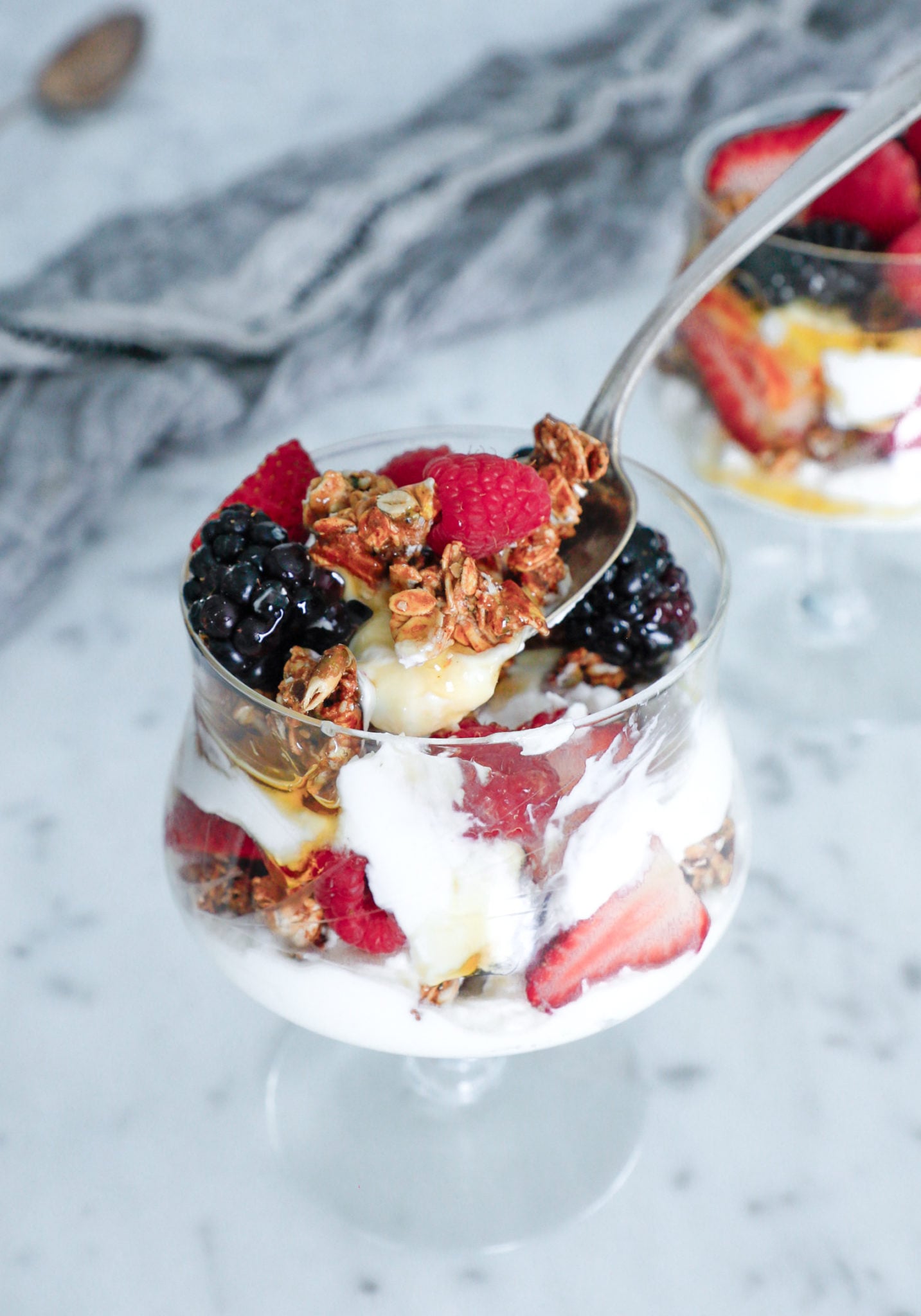 High Protein Yogurt Parfait - I Breathe I'm Hungry